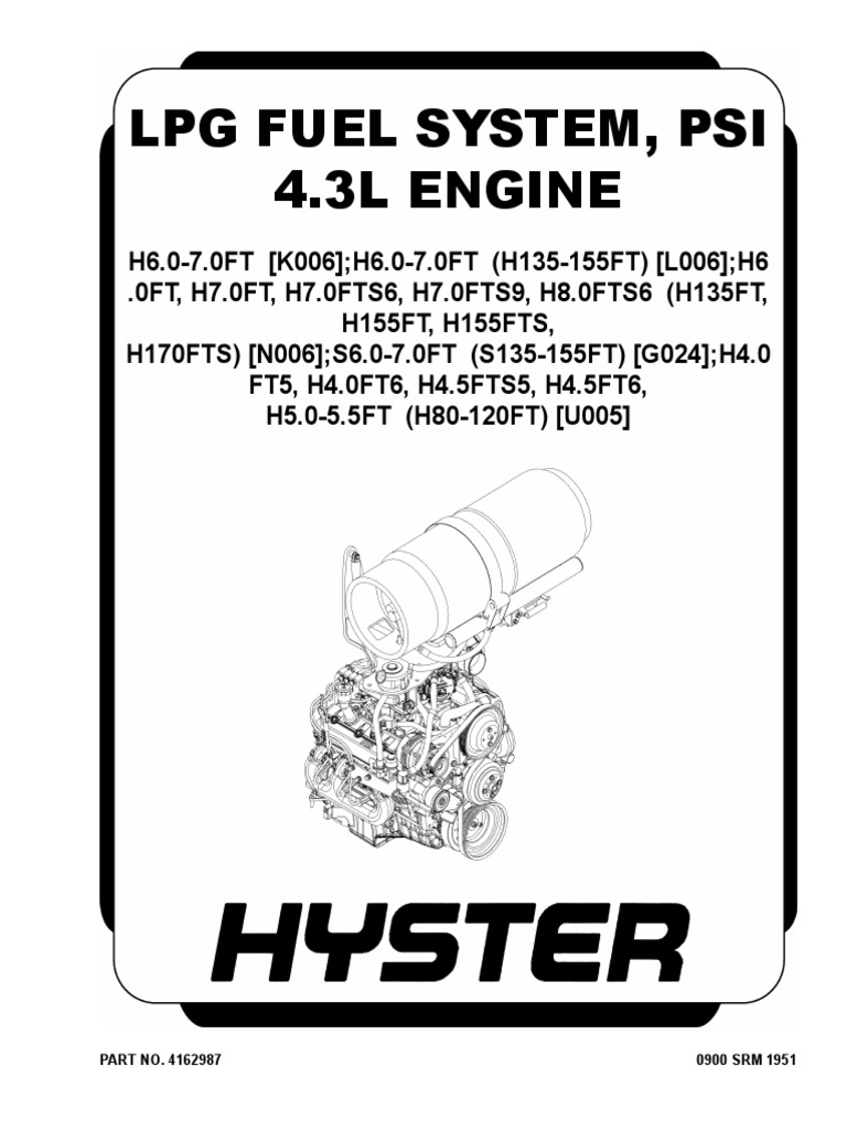 LPG System Psi 4.3L | PDF | Liquefied Petroleum Gas | Forklift