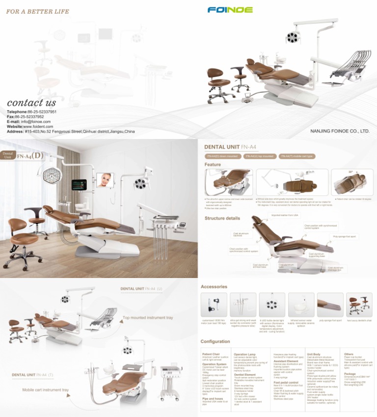 FOINOE A4 Dental Unit 2021 PDF | PDF