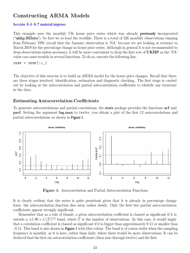 Constructing ARMA Models in Rstudio | PDF | Akaike Information ...