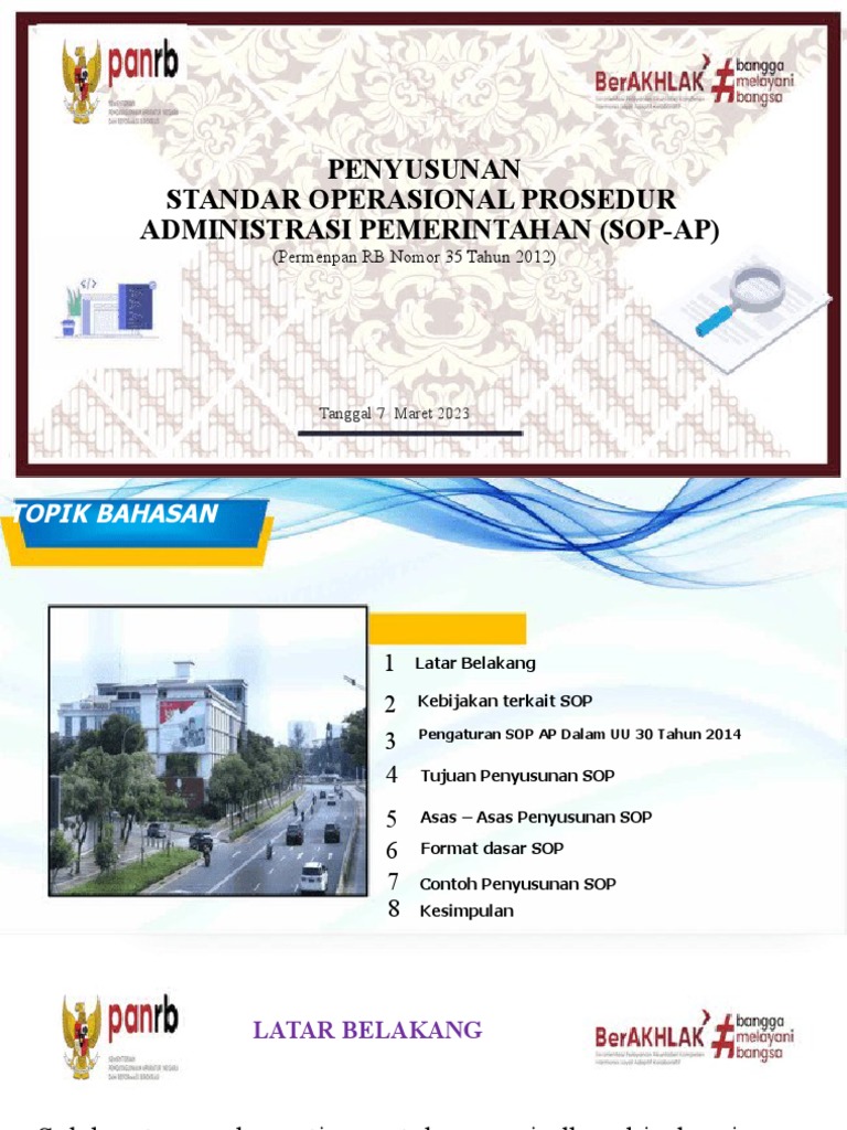 Materi Penyusunan Standar Operasional Prosedur Administrasi ...