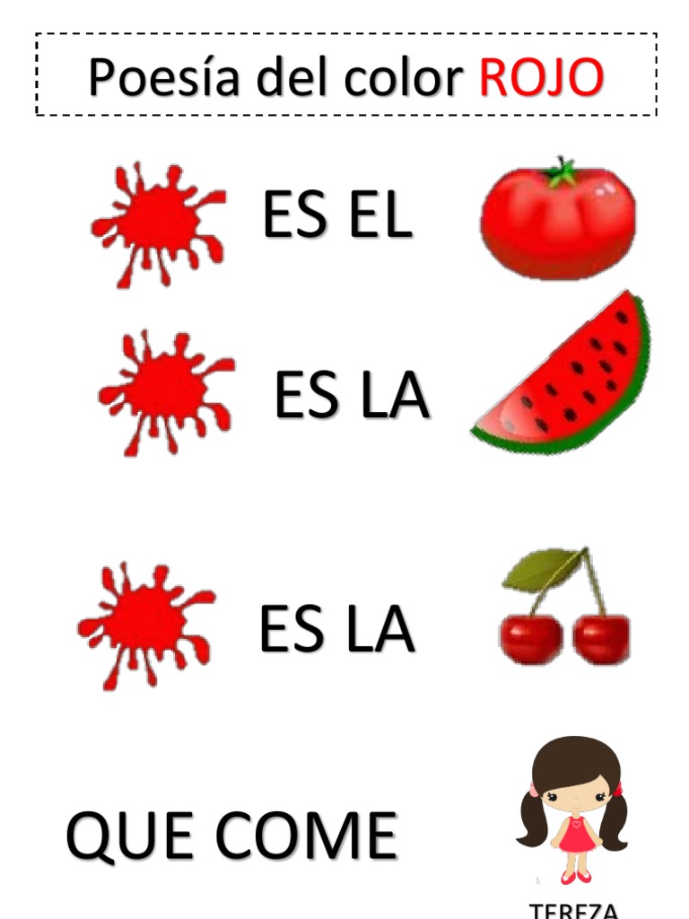Poesía Del Color Rojo | PDF