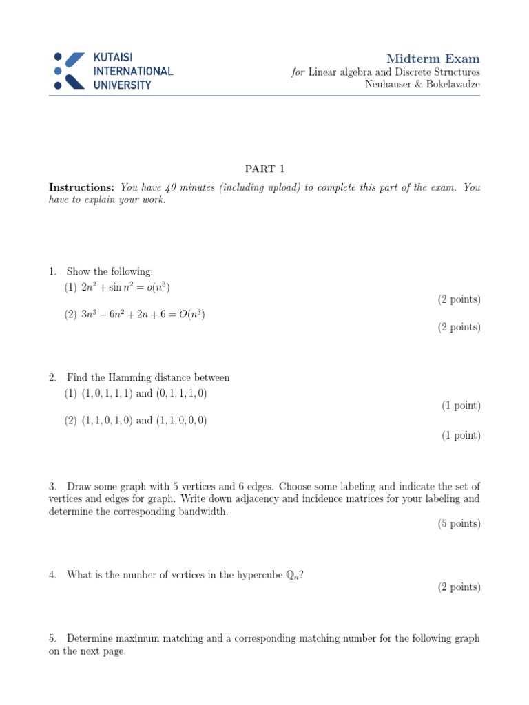 Midterm Part 1 | PDF