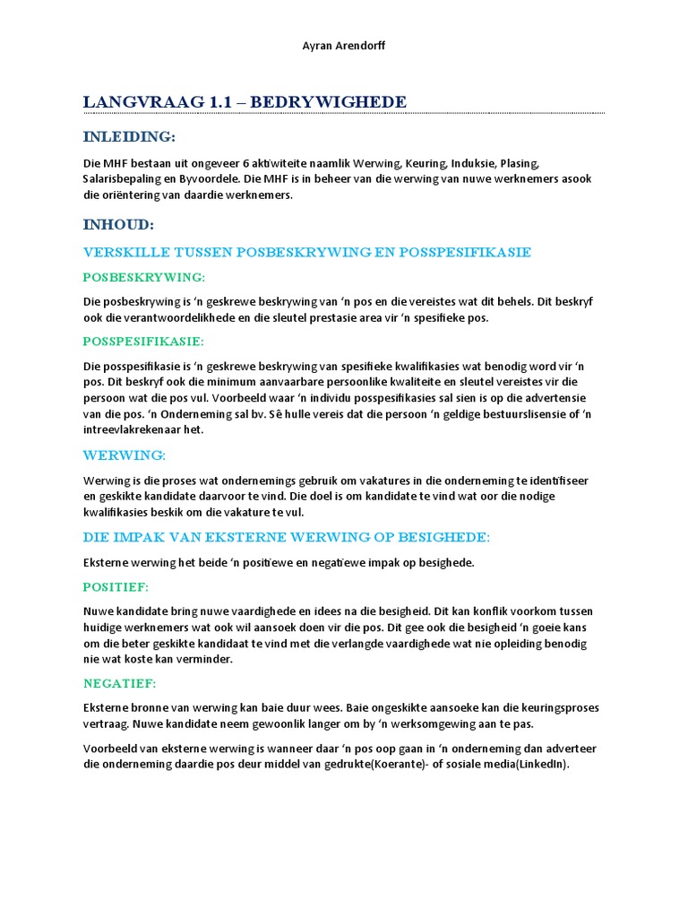 Langvrae Graad12 2022 | PDF