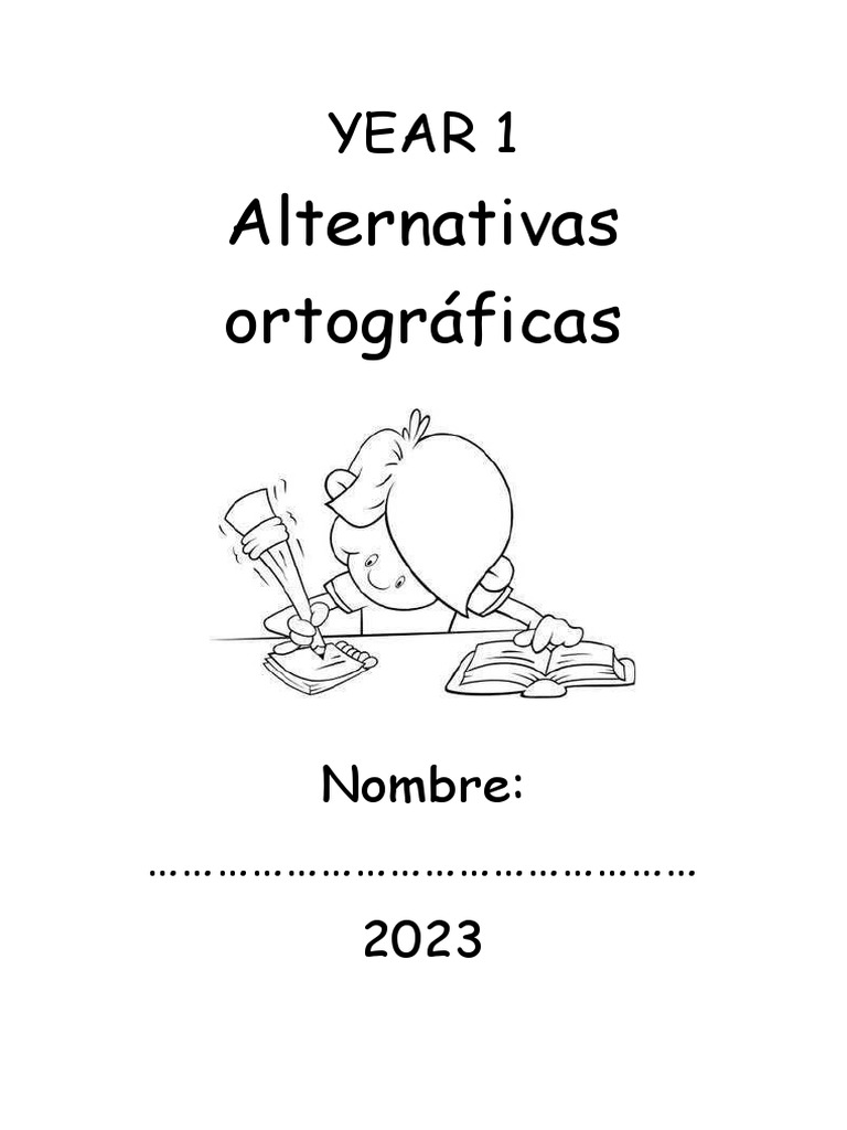 Cuadernillo Alternativas Ortogr - Ficas | PDF | Genios | Ortografía