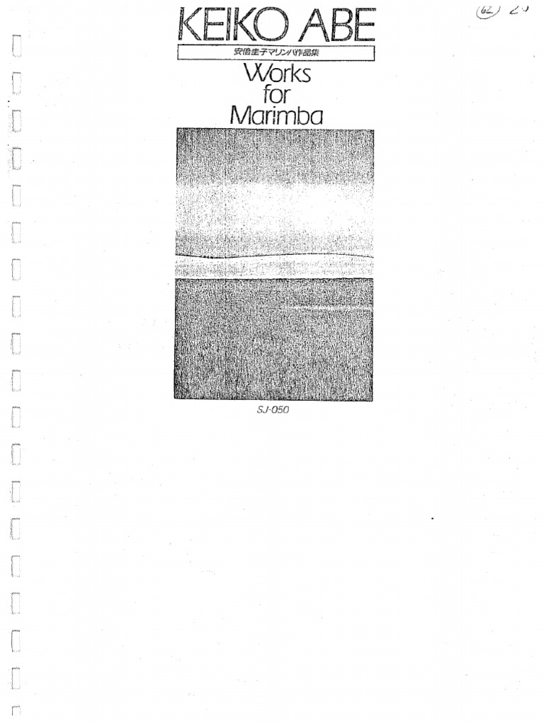 KEIKO ABE Works For Marimba PDF | PDF