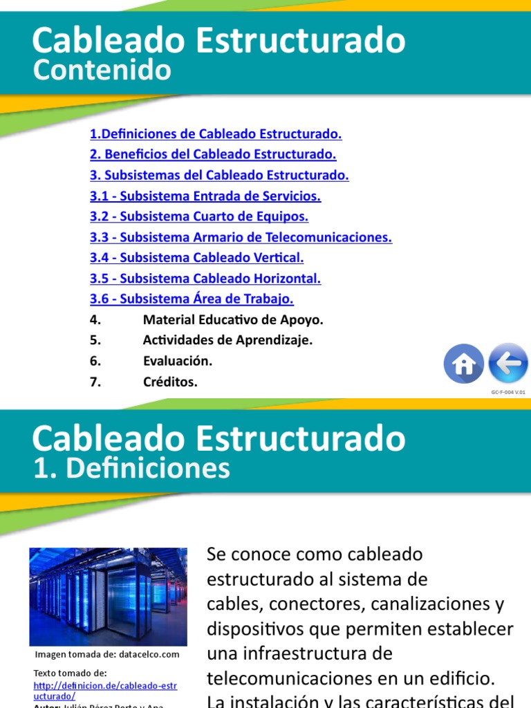 Subsistemas Cableado Estructurado | PDF | Electrónica | Ingeniería Informática