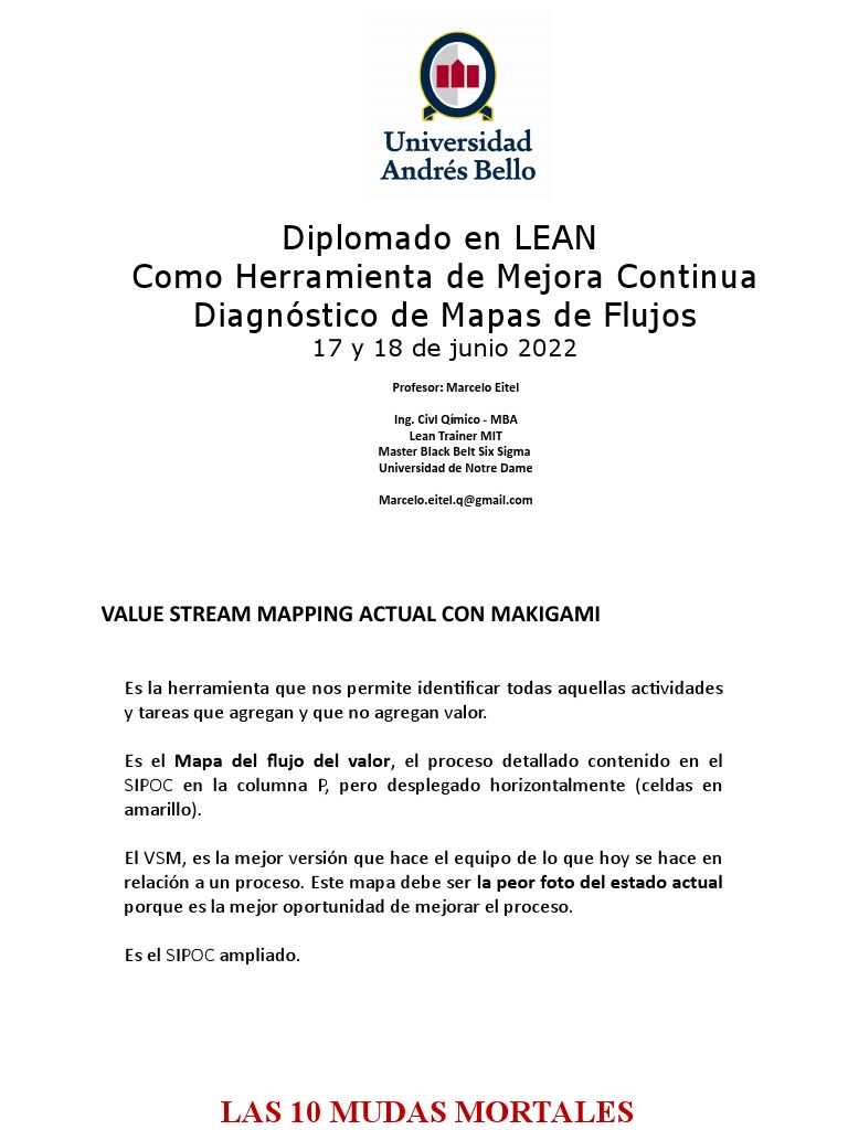 Clasa UNAB MAPA DE FLUJO Diagnostico 2022 | PDF