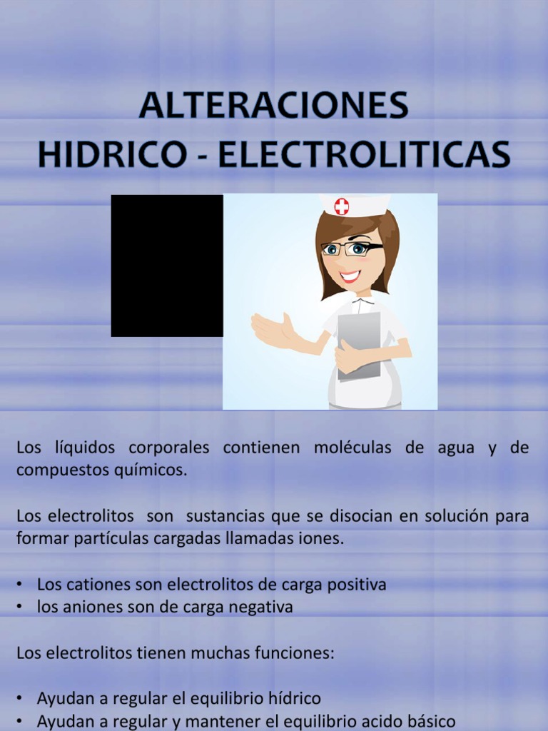 2-Alteraciones Hidroelectroliticas | PDF | Sodio | Potasio