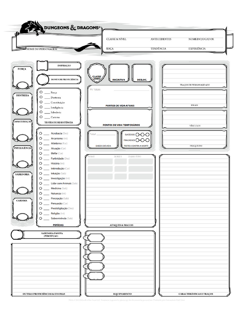 Ficha D&D5e | PDF