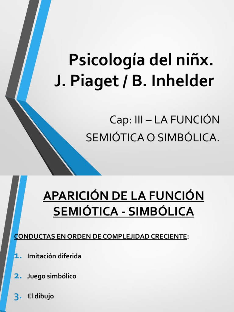 Psicología Del Niñx - Piaget - Inhelder - Cap 3 PDF | PDF