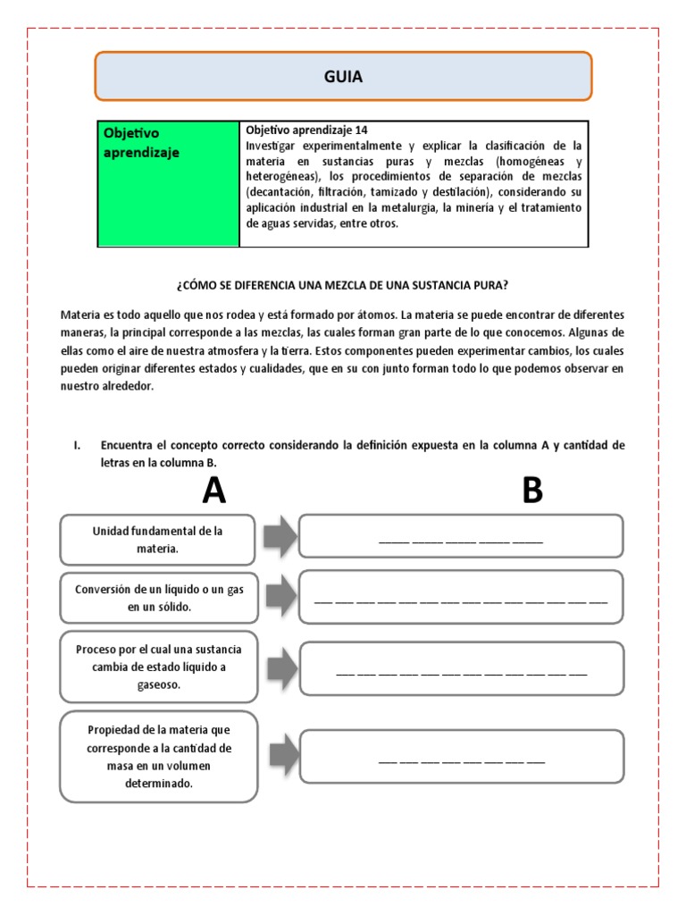 GUIA1 | PDF | Importar | Mezcla