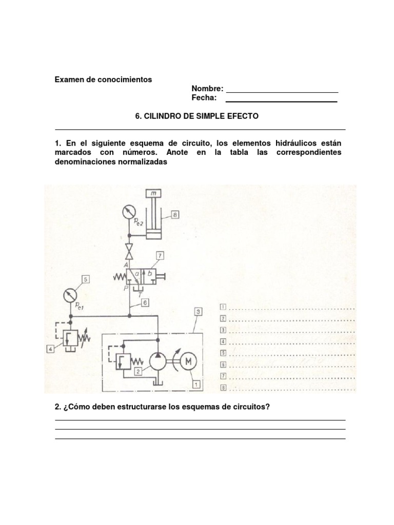 Cilindro de Simple Efecto | PDF