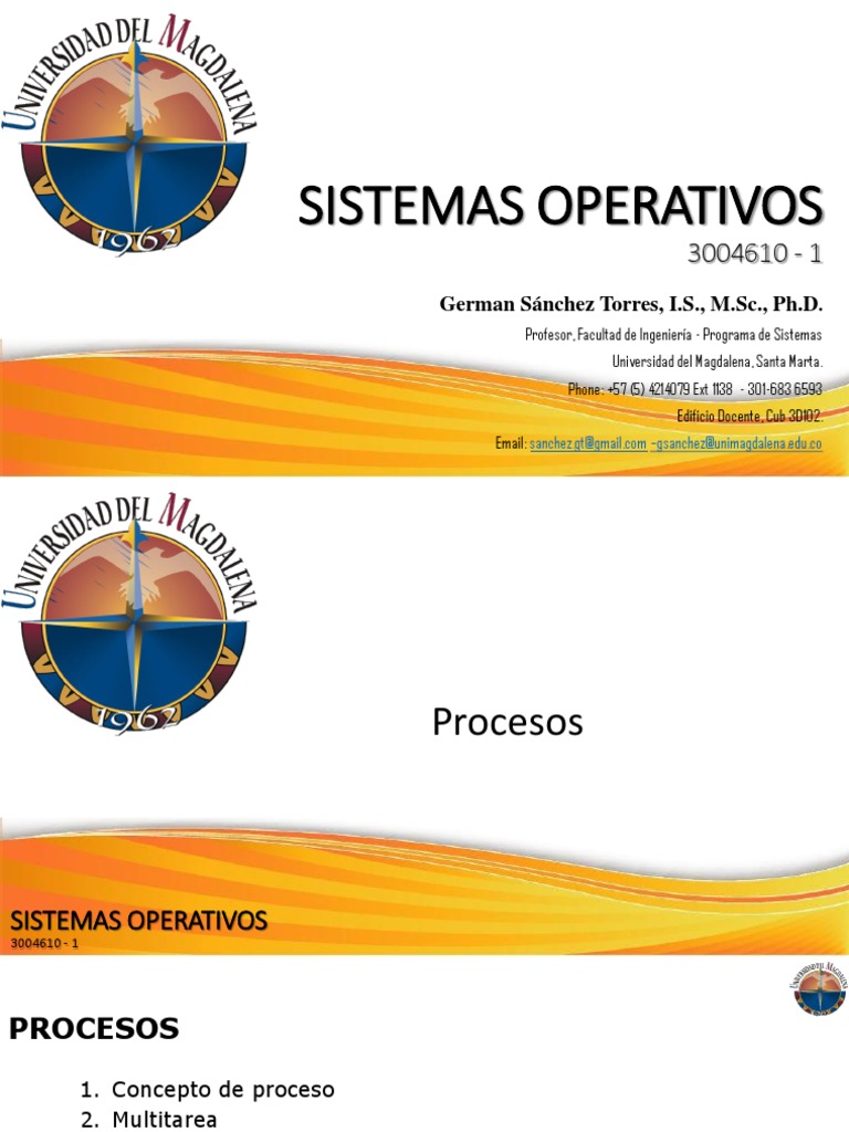 Conceptos y Multitarea en SO | PDF | Sistema operativo | Proceso (Computación)