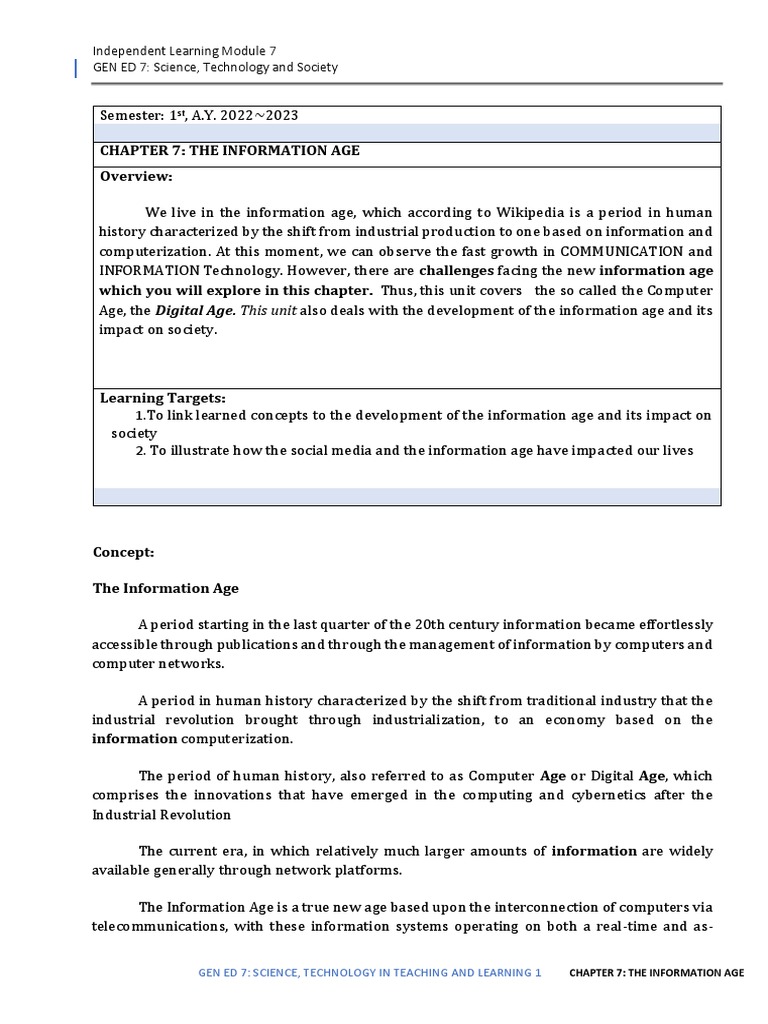 Ilm 7 - Chapter 7 | PDF | Information | Writing