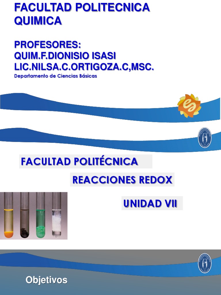 Reacciones Redox Pdf Redox Reacciones Químicas