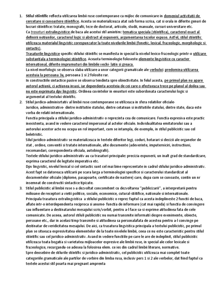 Stilurile Functionale | PDF