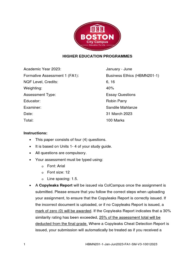 HBMN201 1 Jan Jun2023 FA1 SM V3 10012023 | PDF | Renewable Energy | Volkswagen