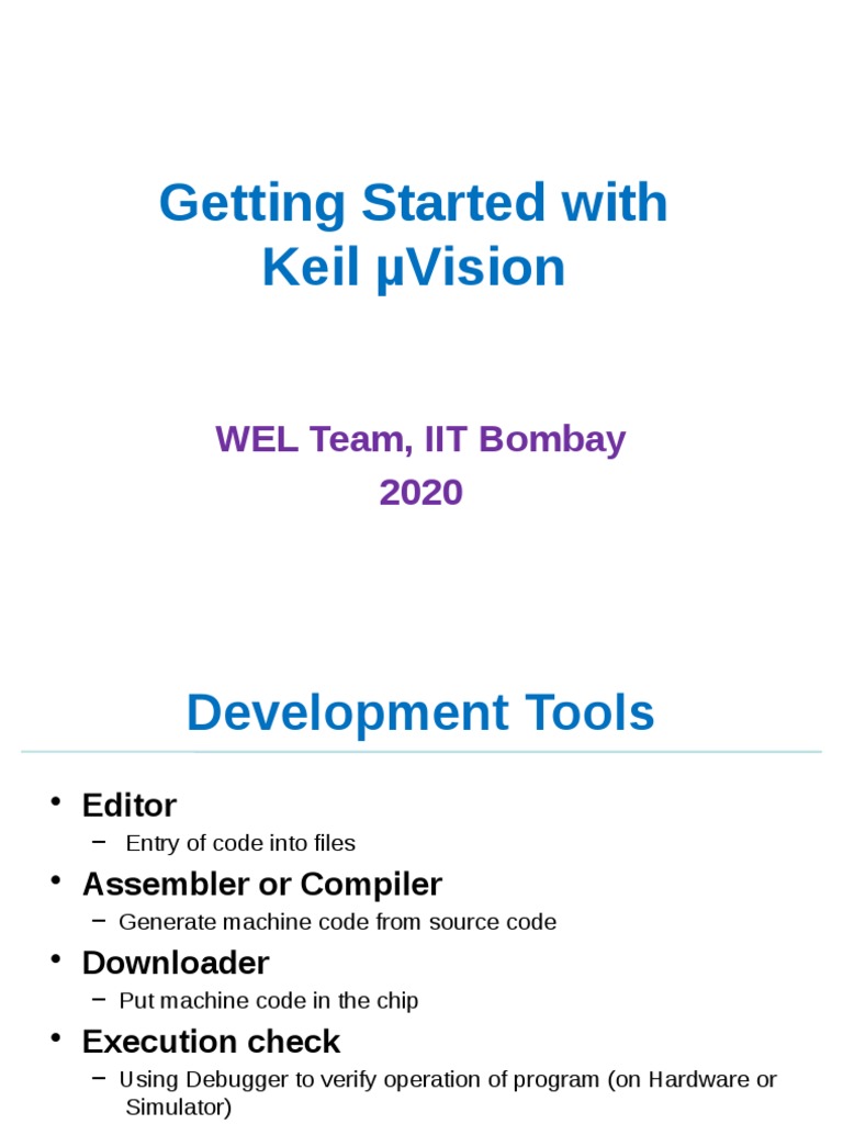 Getting Started With Keil Uvision 2020 | PDF | Integrated Development Environment | Microcontroller