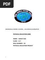 Physical Education Project Cover Page 1 | PDF