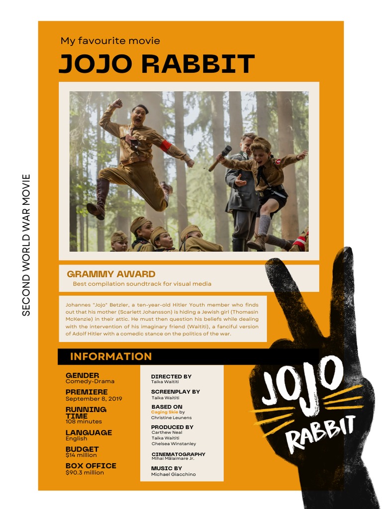 Questioning Indoctrination: An Analysis of the Comedy-Drama Film 'Jojo Rabbit' | PDF | Nazi Germany