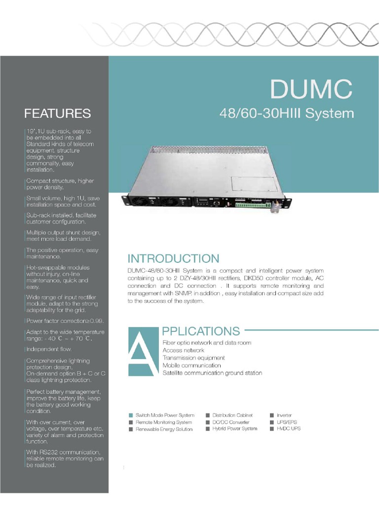 DUMC 48 60-30HIII System | PDF