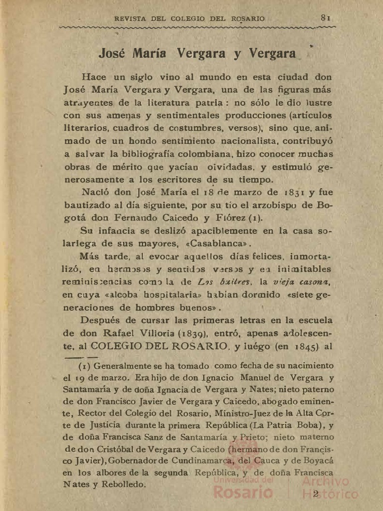 Biografía de José María Vergara | PDF | España