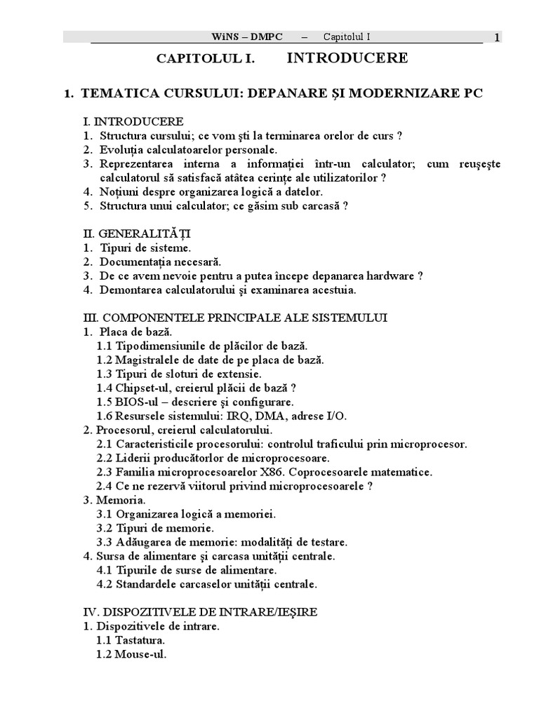 Curs Depanare Modernizare PC Pag 001-080 | PDF