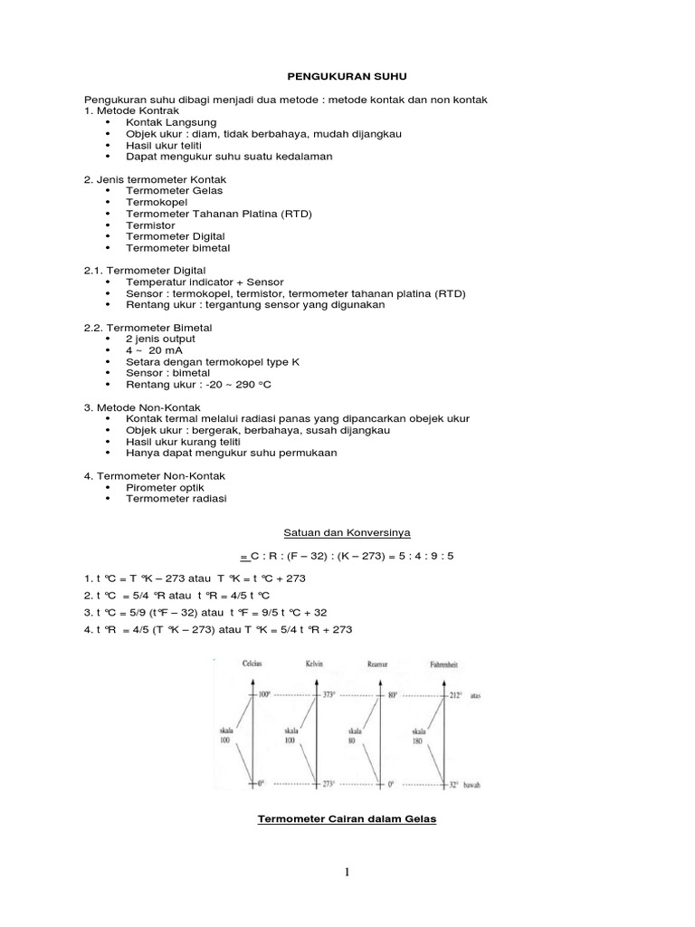 Pengukuran Suhu | PDF | Metode & Bahan Ajar | Sains & Matematika