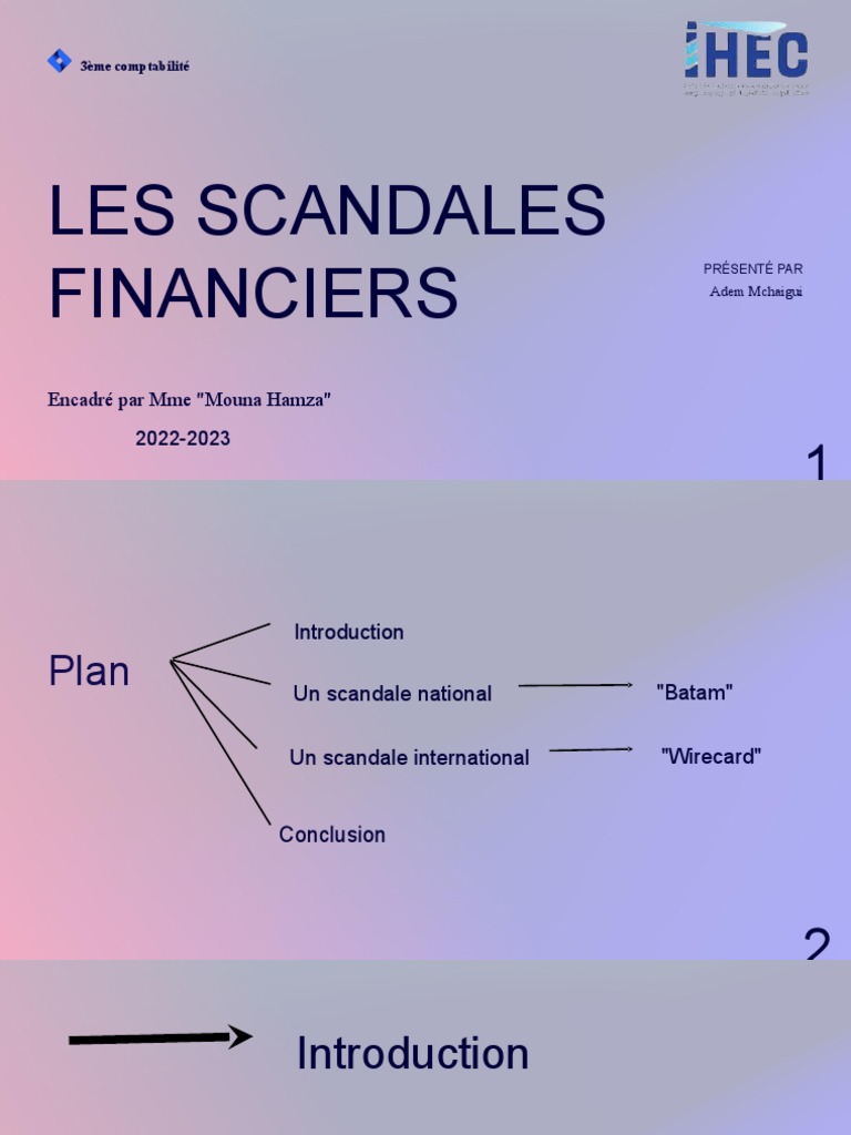 Les Scandales Financiers | PDF | Économie | Business