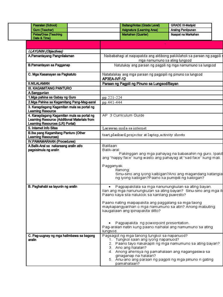 DLP FOR OBSERVATION Ap | PDF