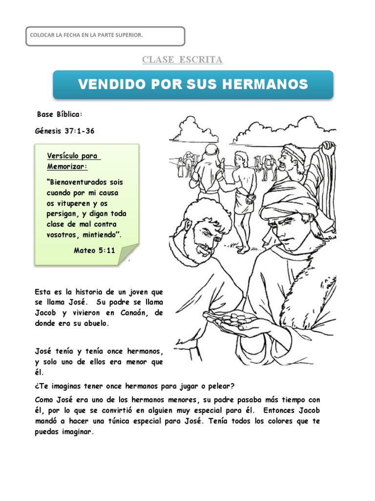 Jose Es Vendido Por Sus Hermanos | PDF