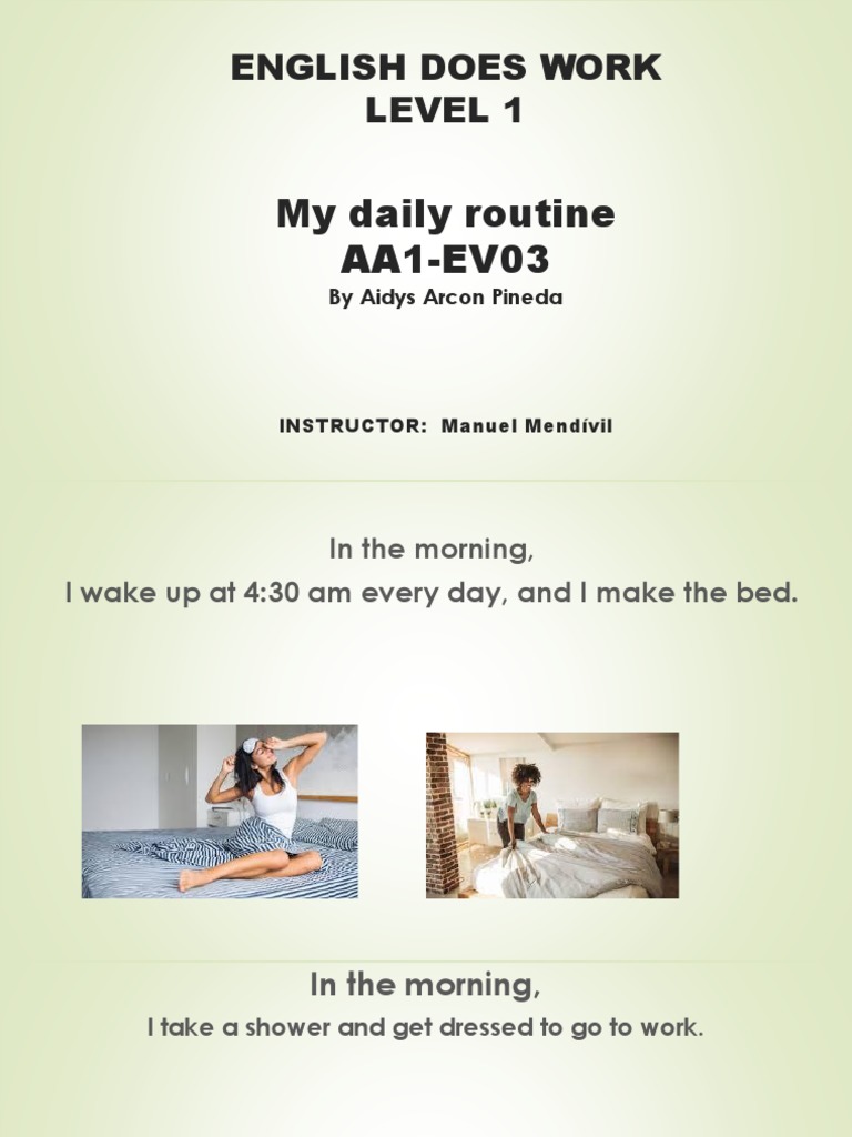 My Daily Routine | PDF
