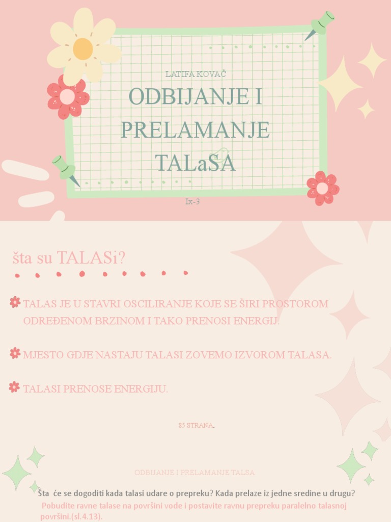 Odbijanje I Prelamanje Talasa | PDF