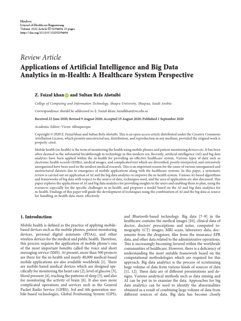 Applications of Artificial Intelligence and Big Da | PDF | Big Data ... Applications of Artificial Intelligence and Big Da | PDF | Big Data ...