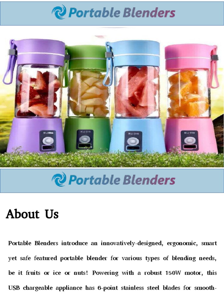 Portable-Blender 9693821 Powerpoint | PDF