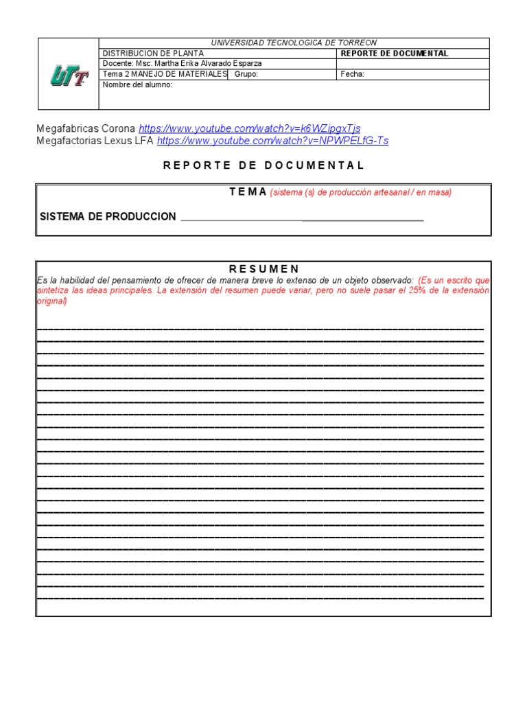 Formato Reporte de Documental | PDF | Pensamiento | Cognición