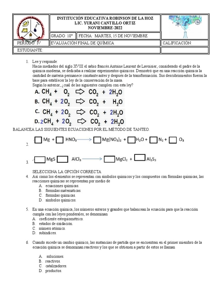 Símbolos y Balanceo en Ecuaciones Químicas | PDF | Química | Reacciones químicas