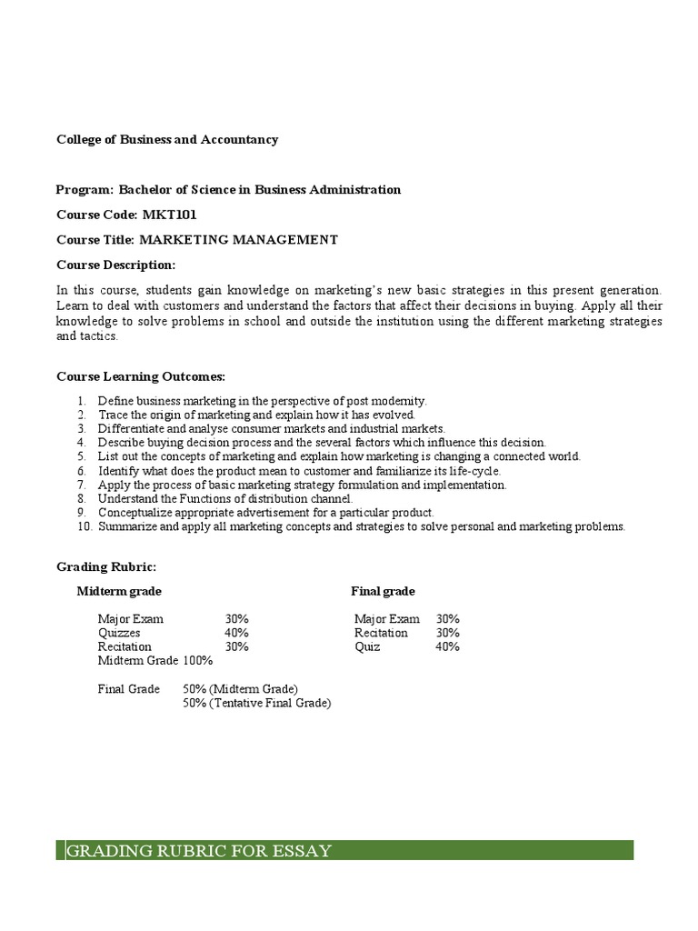 MKT101 - Marketing Management Module | PDF | Marketing | Behavior