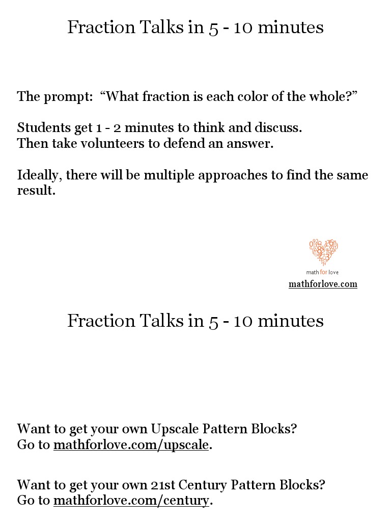 Quick Fraction Talks for Students | PDF