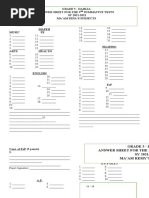 Grade 3 3rd Periodical Test Answers | PDF