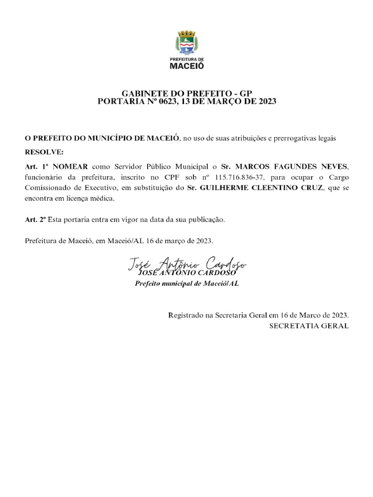 Exemplo de Portaria | PDF