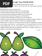 La Oruga Muy Hambrienta | PDF