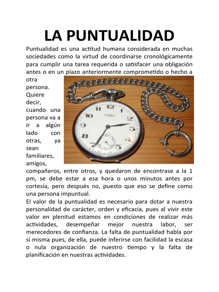 Puntualidad | PDF