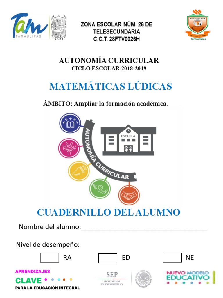 Cuadernillo Del Alumno Matematicas | PDF