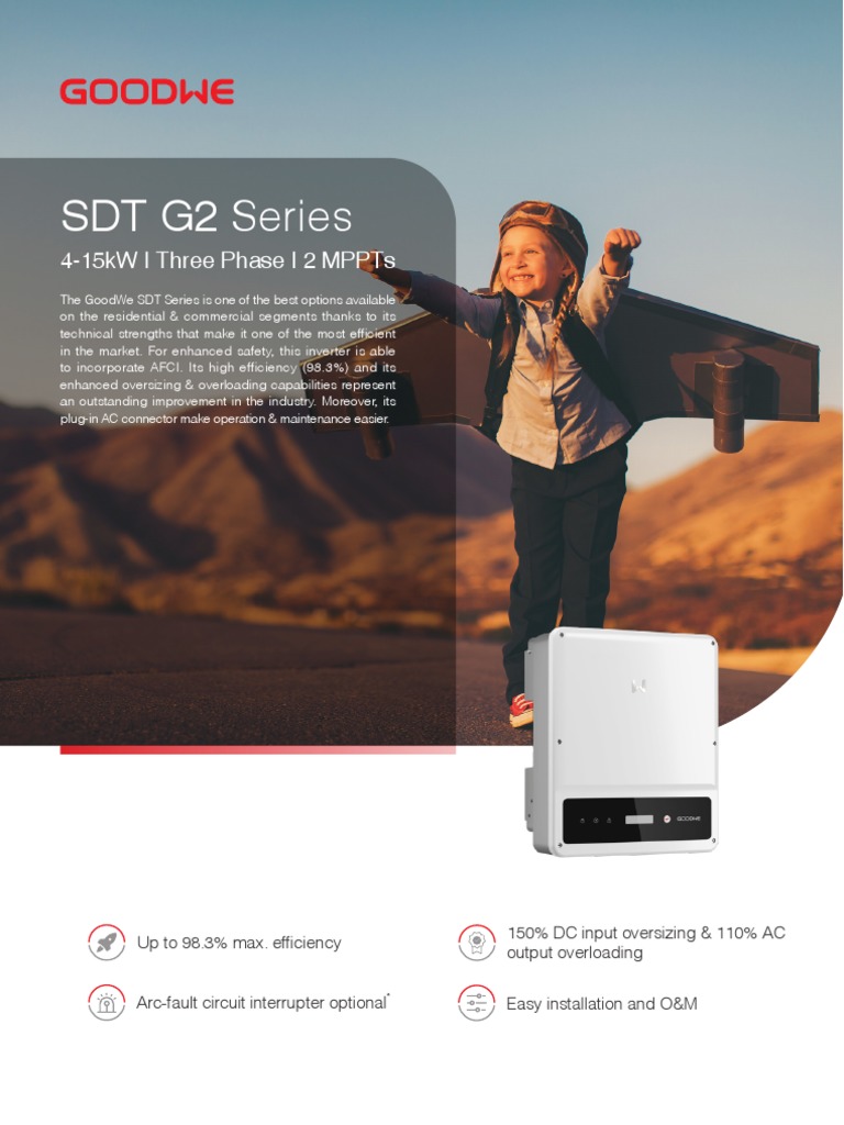 GoodWe SDT G2 Series Inverter Overview | PDF | Alternating Current ...