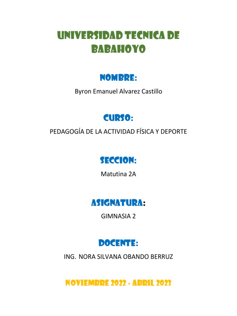 Ejercicios de Desarrollo Fisico General | PDF