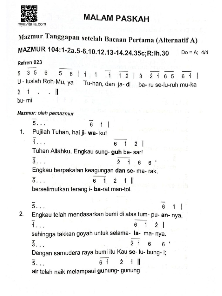 Edisi Baru Mazmur Malam Paskah Pdf