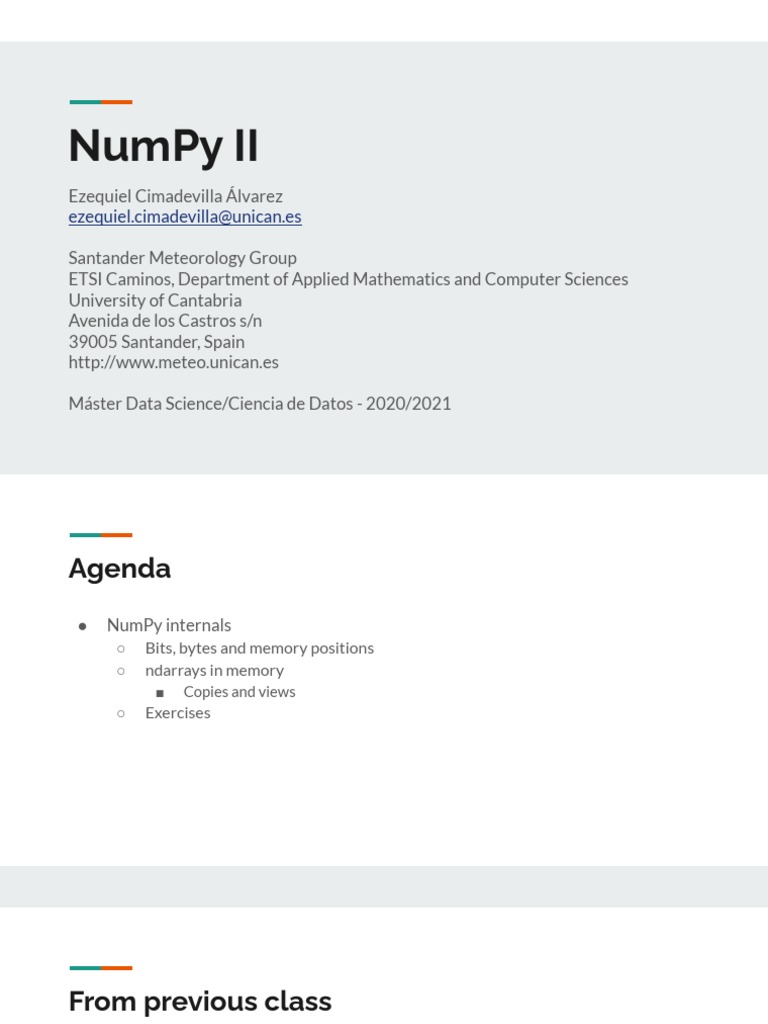 NumPy II | PDF