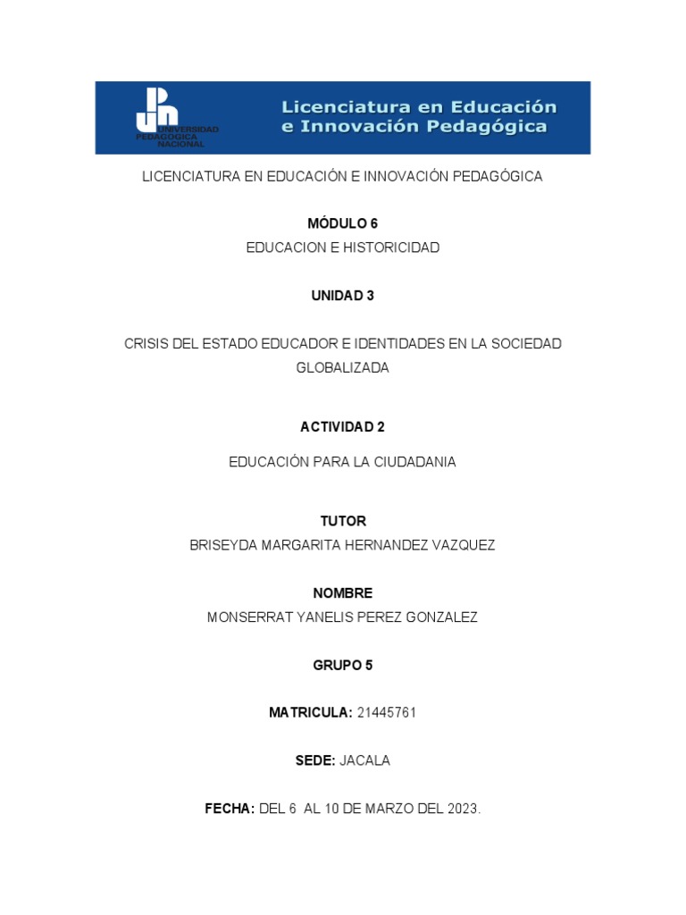 MYPG Educacionparalaciudadania | PDF | Enseñando | Sociedad