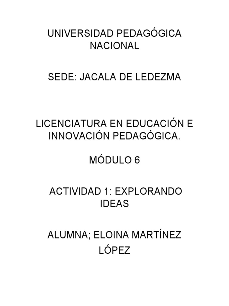 Emartinez Explorandoideas2 | PDF